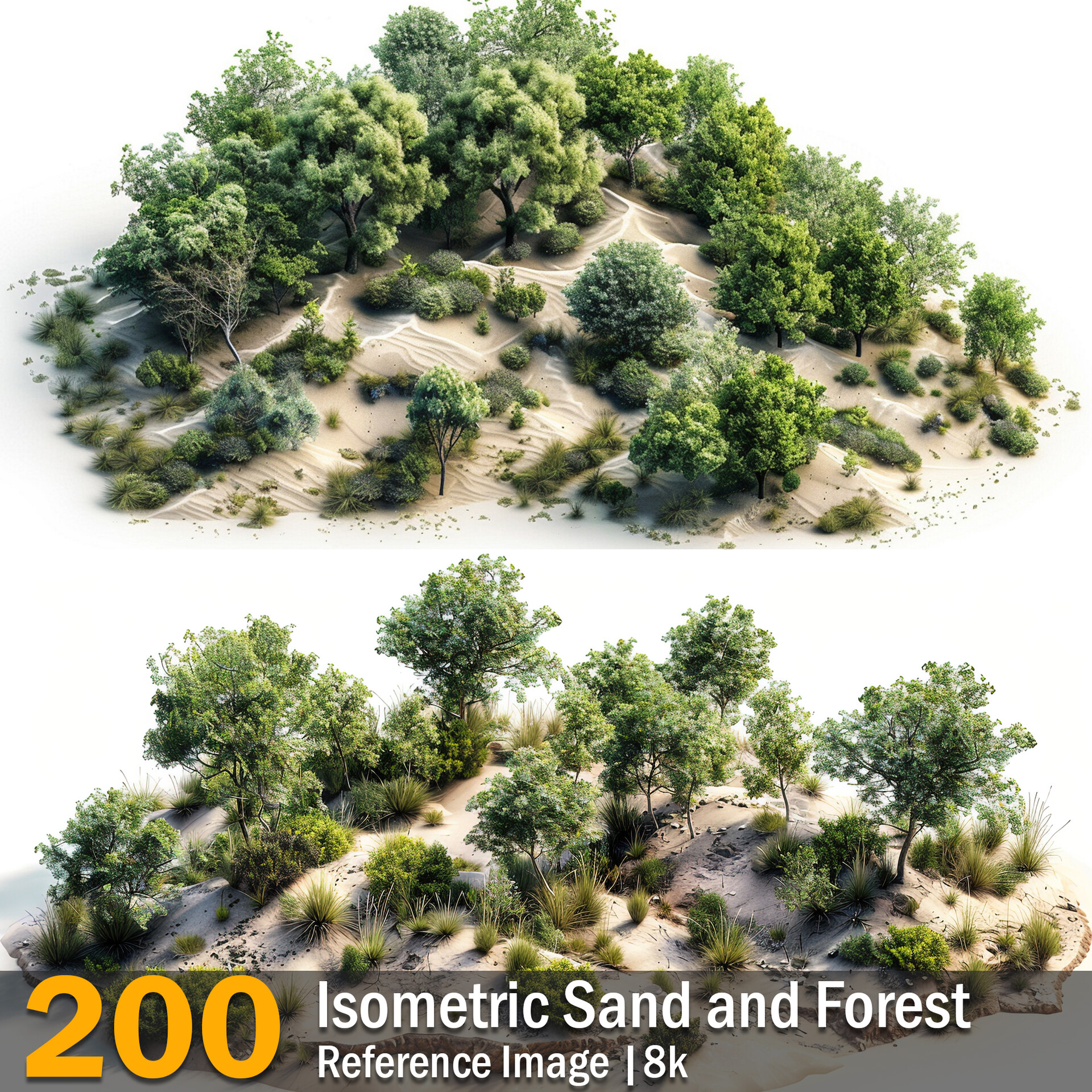 ArtStation - Isometric Sand and Forest | Reference Images | 8k