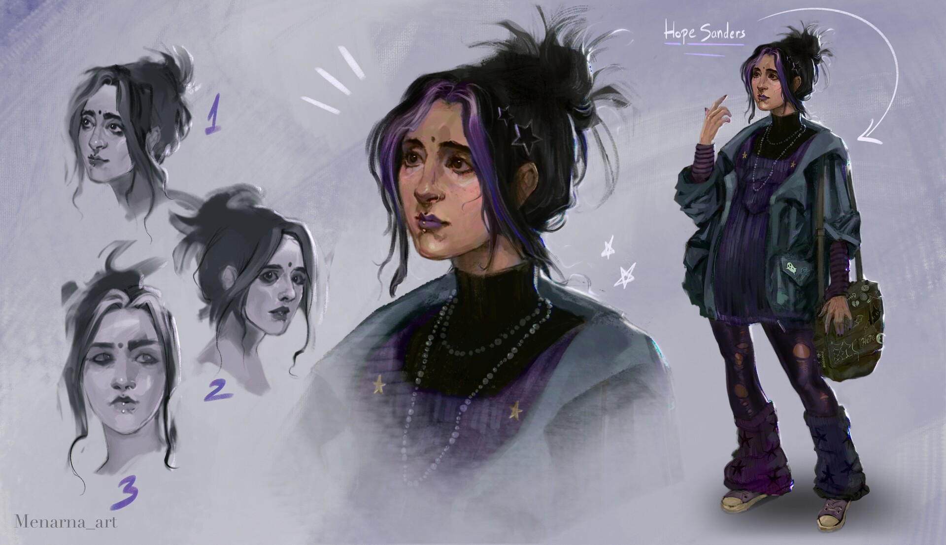 ArtStation - Hope Sanders, Character design🌙🌟