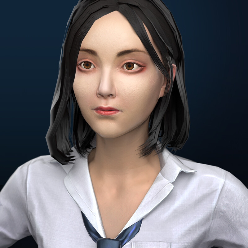 ArtStation - Asian girl. Game ready