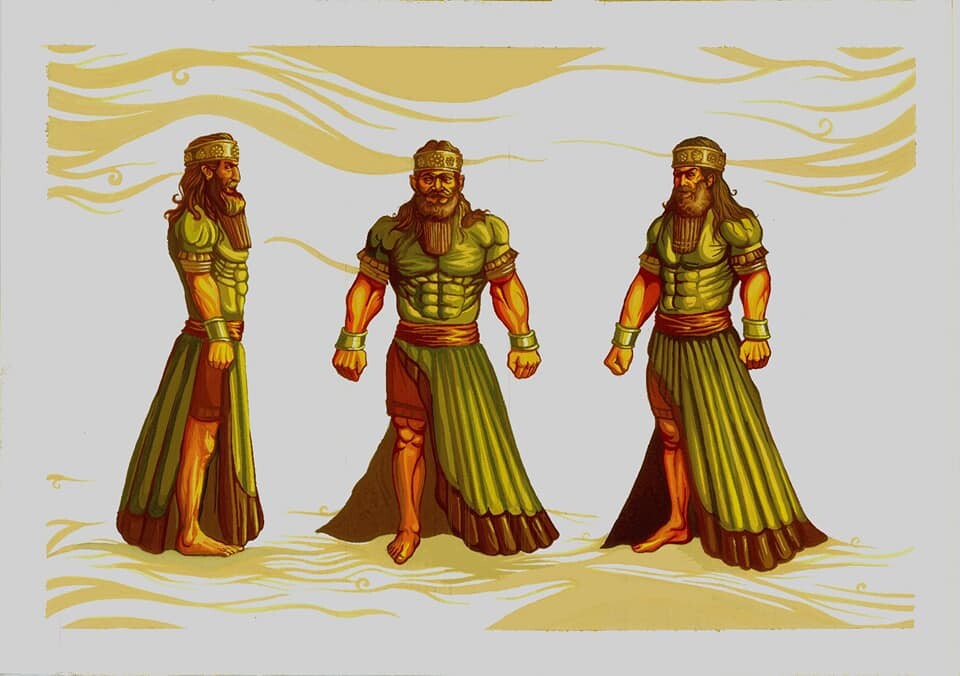 ArtStation - Graduation project EPIC OF GILGAMESH (2020) Character design