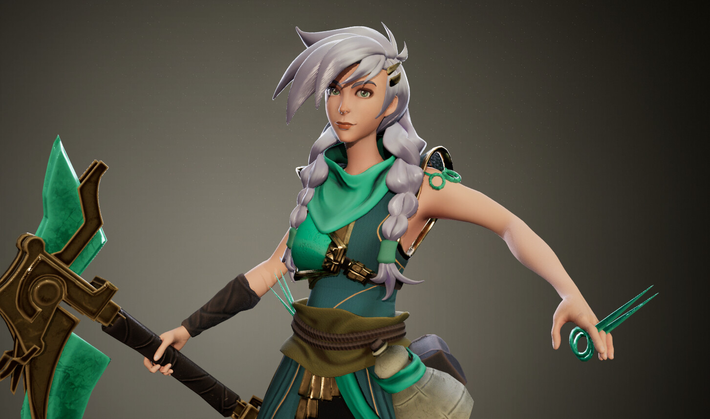 ArtStation - Emerald Wolf Character Model