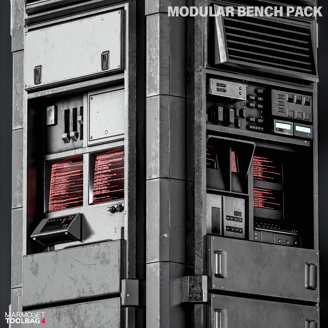 ArtStation - Modular Bench Pack