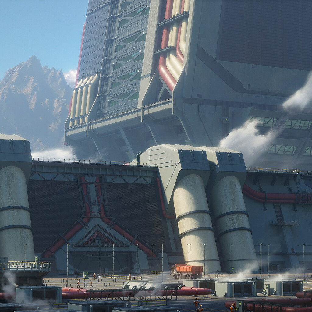ArtStation - scifi factory