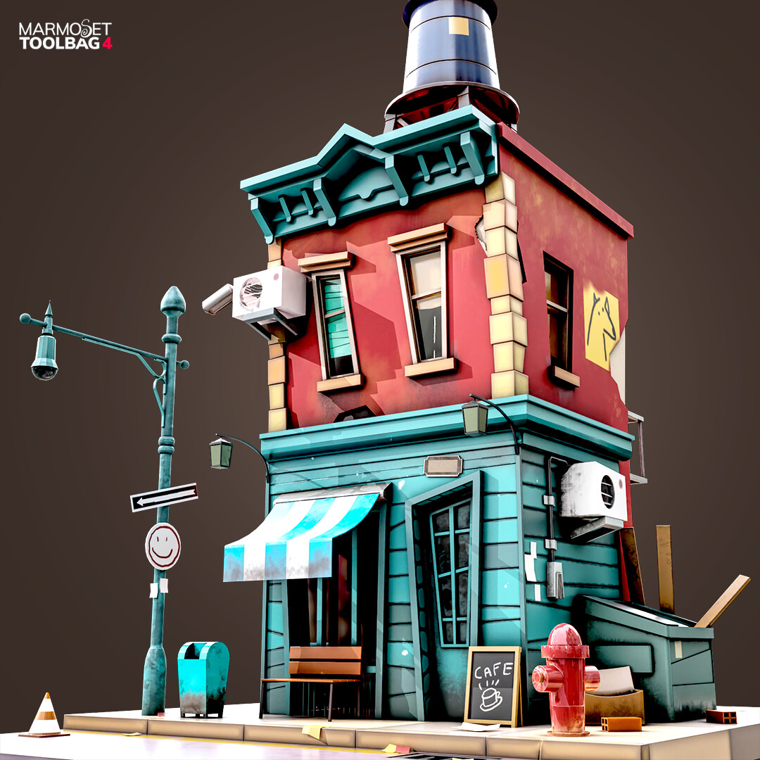 ArtStation - Stylized Building