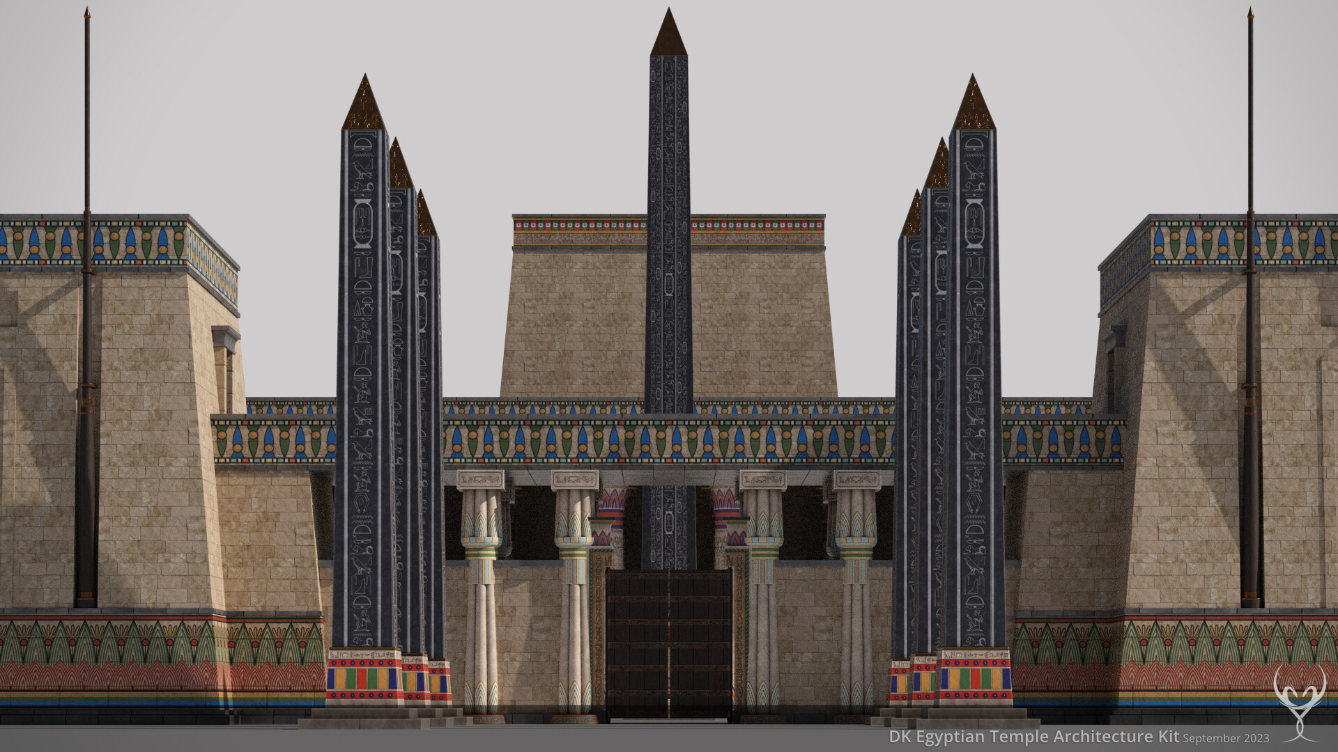ArtStation - D Kit Egyptian Temple Architecture Kit