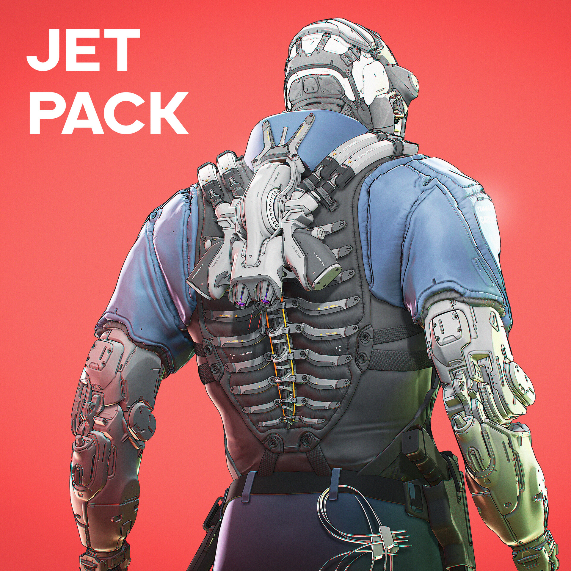 ArtStation - Jet Pack. ZBrush WIP #4