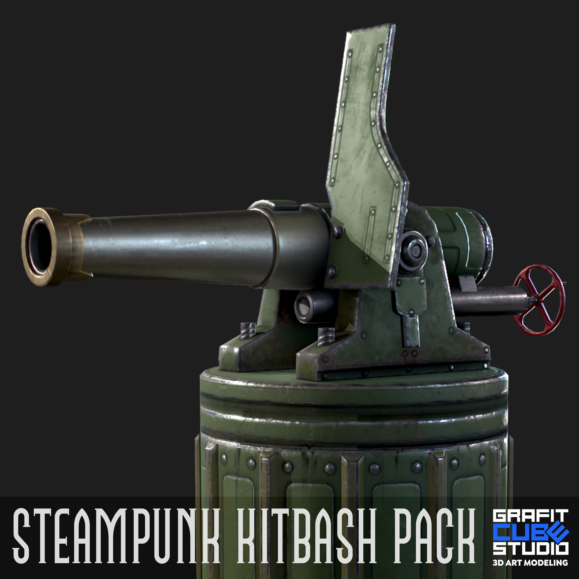 ArtStation - 3D Steampunk Cannon #1