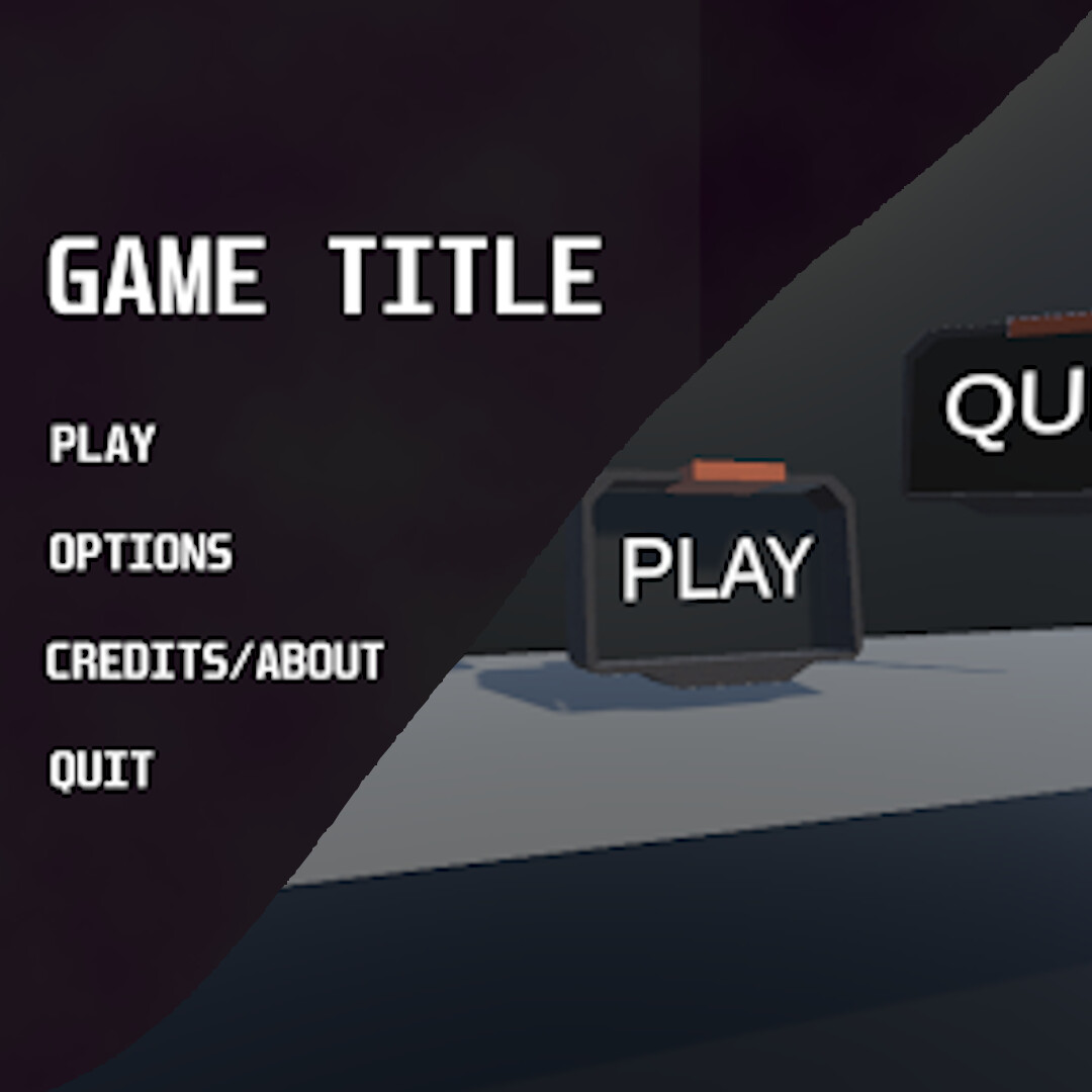 ArtStation - UI concepts of main menu in sci-fi horror survival game