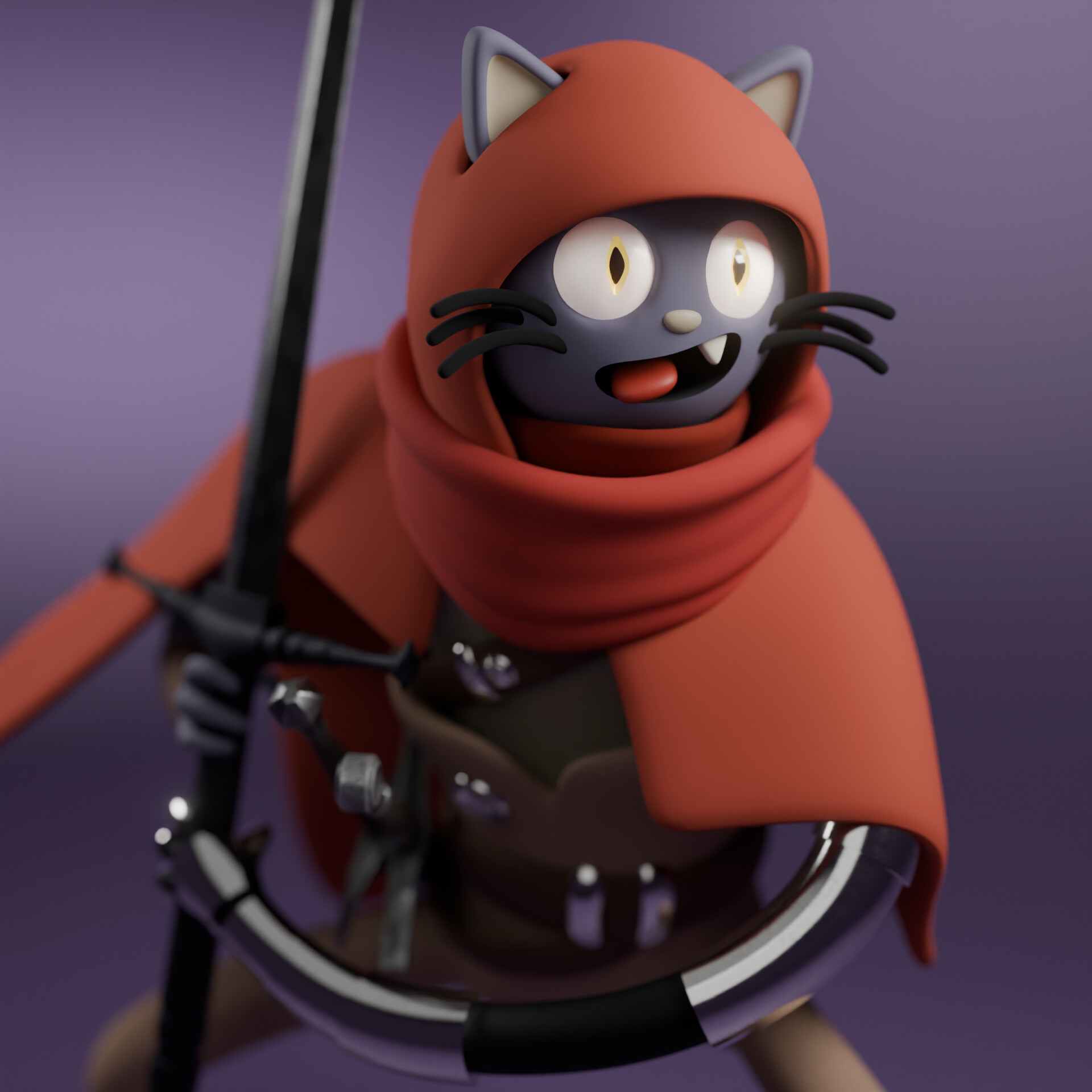 ArtStation - Cat Swordman