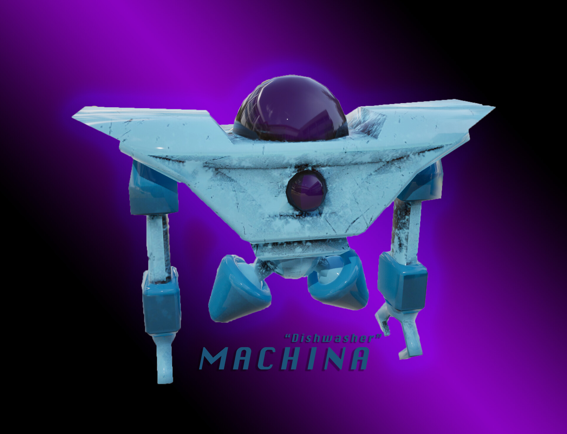 ArtStation - Low Poly Machine Models and UI elements (Group Project)