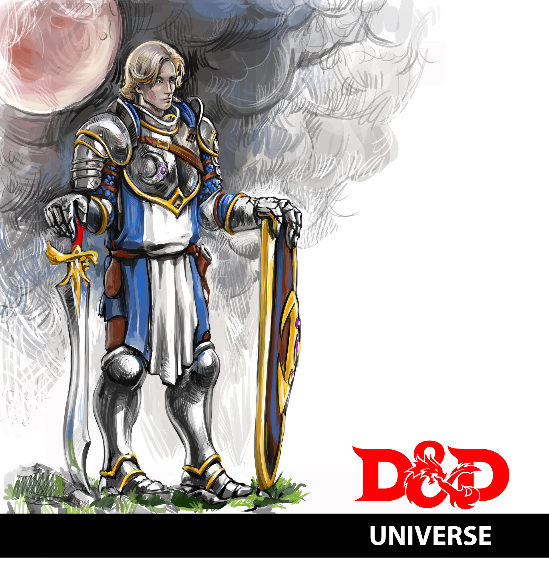 ArtStation - D&D Characters: High elf/Paladin of Corellon Larethian