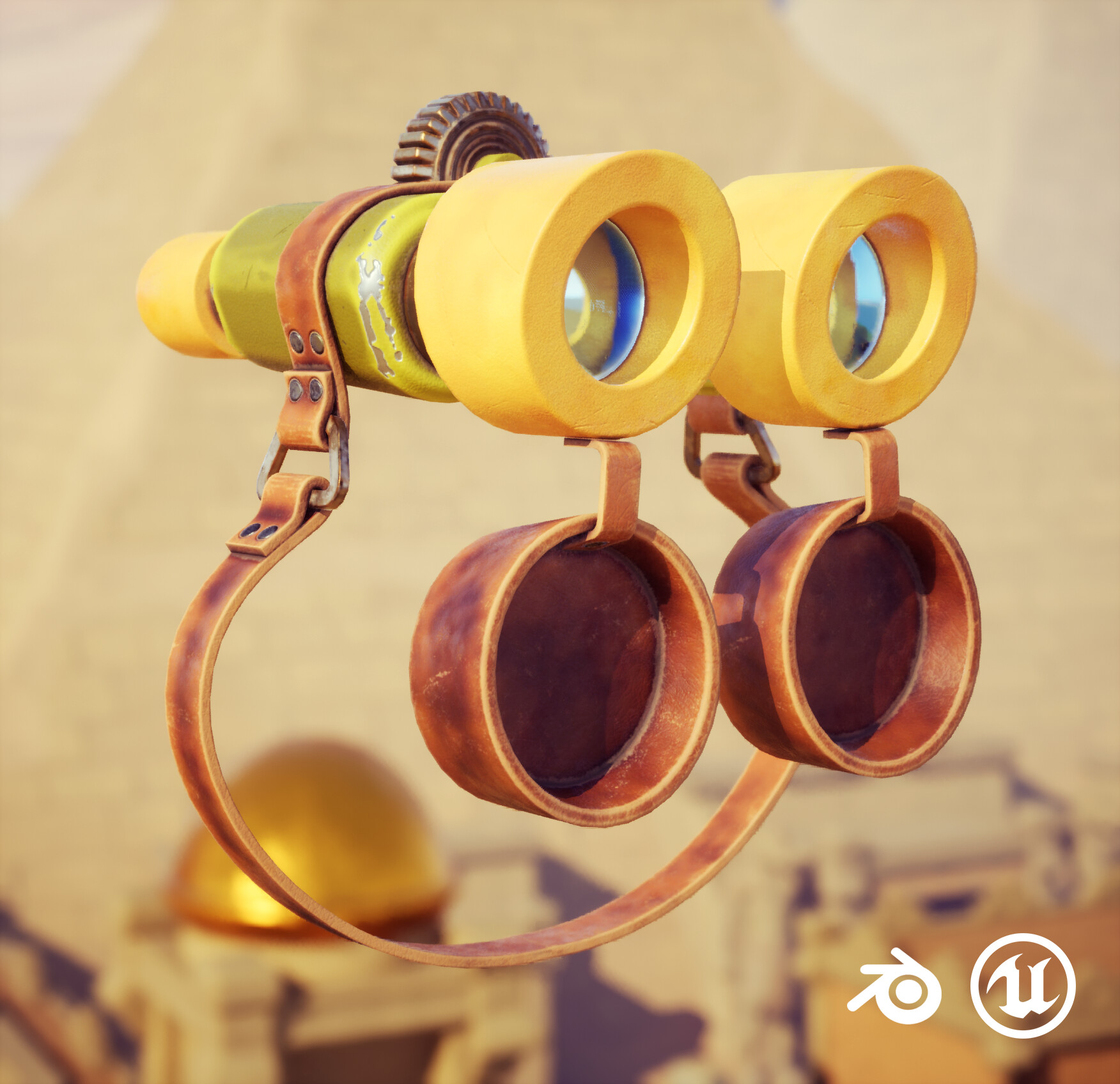 ArtStation - Stylized binoculars