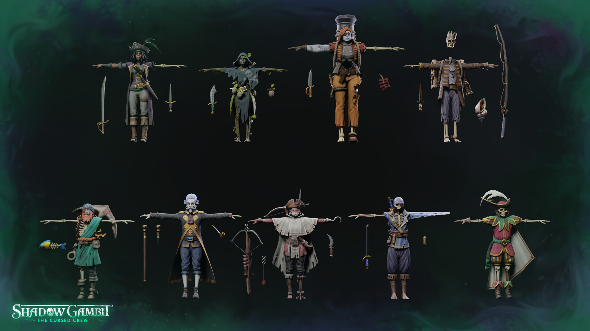 ArtStation - Shadow Gambit: The Cursed Crew | Character Art Showcase