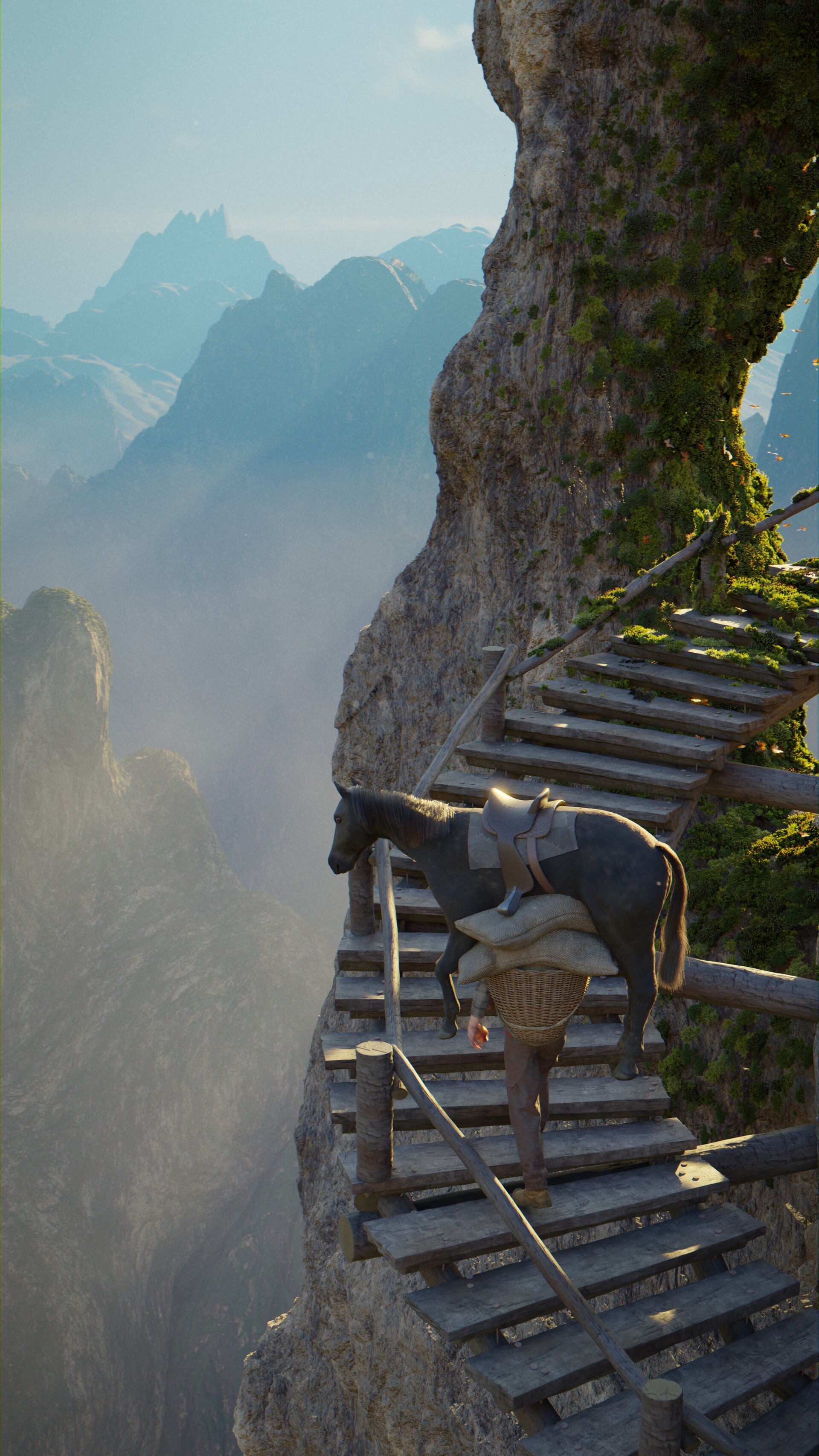 ArtStation - Horse riding