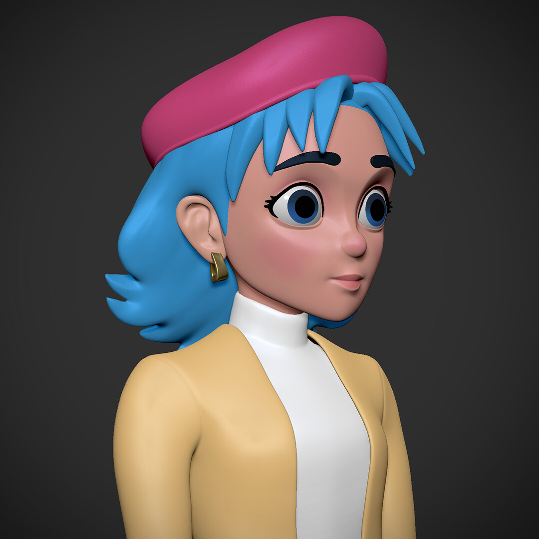 ArtStation - Cute Half Body Sculpting Zbrush