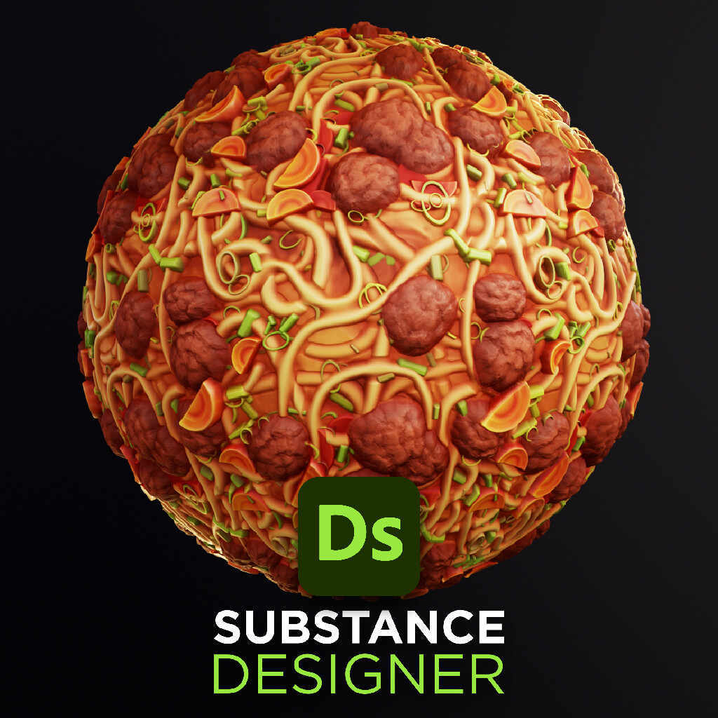 ArtStation - Stylized Spaghetti and Meatballs