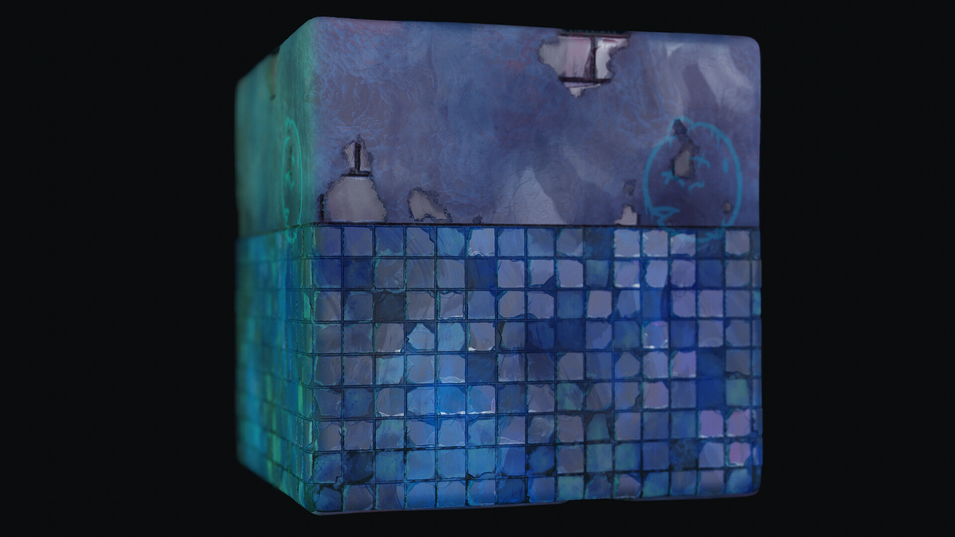 ArtStation - Stylized Material - Dilapidated Wall