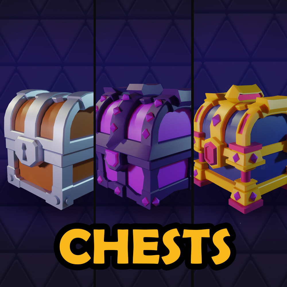 ArtStation - 2d game assets chests