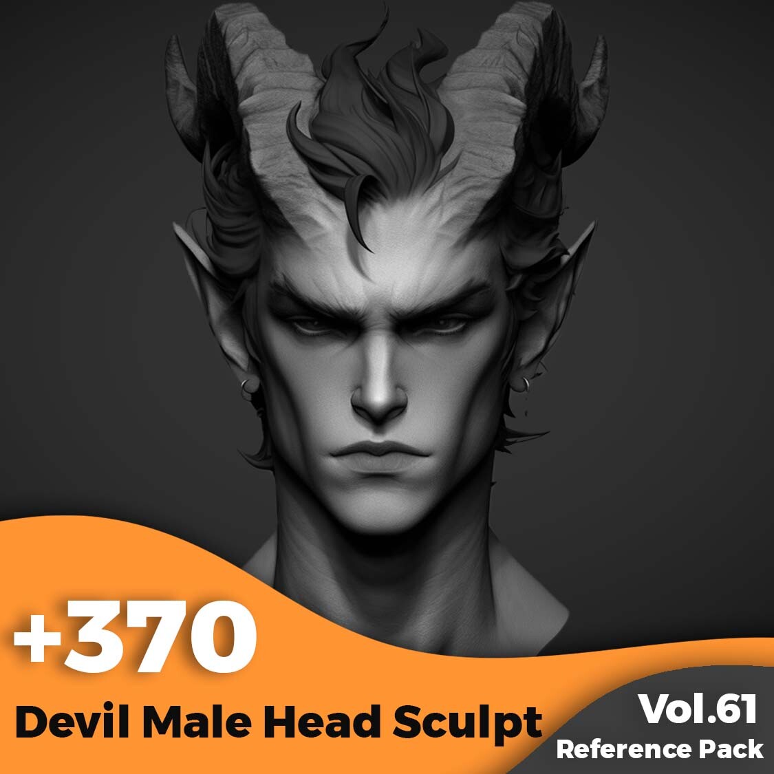 ArtStation - +370 Devil Male Head Sculpt Reference(4k)