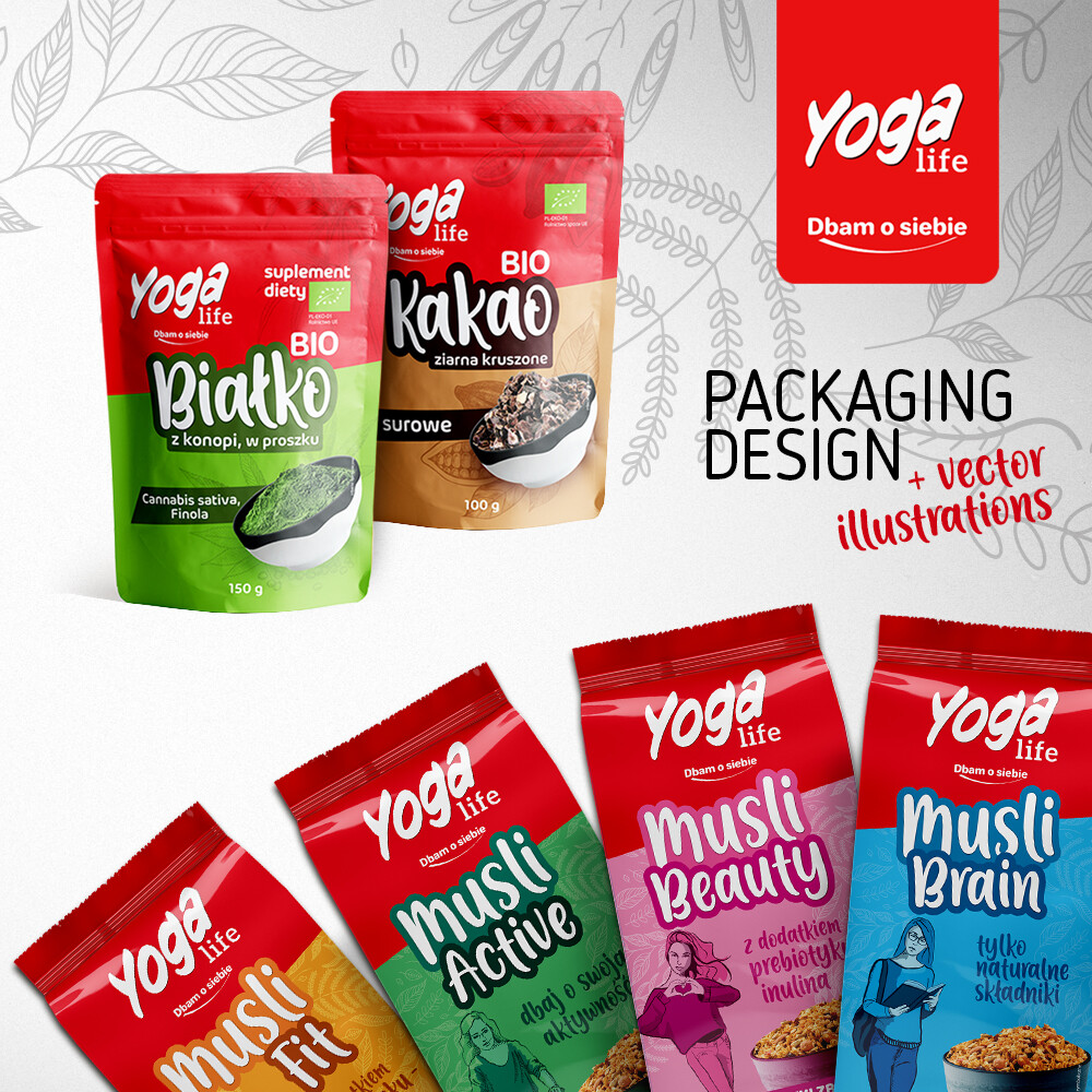 ArtStation - ILLUSTRATOIN & PACKAGING DESIGN_Yoga Life
