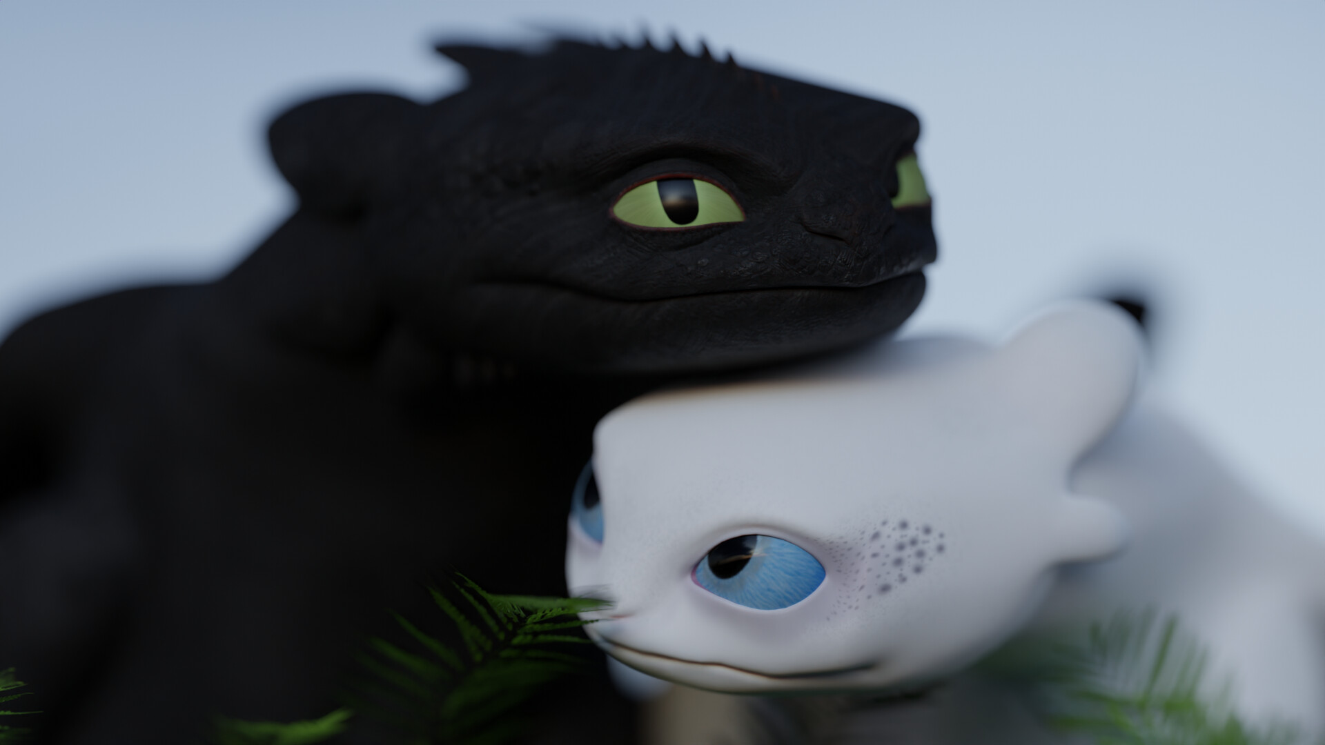 ArtStation - Toothless and Light Fury