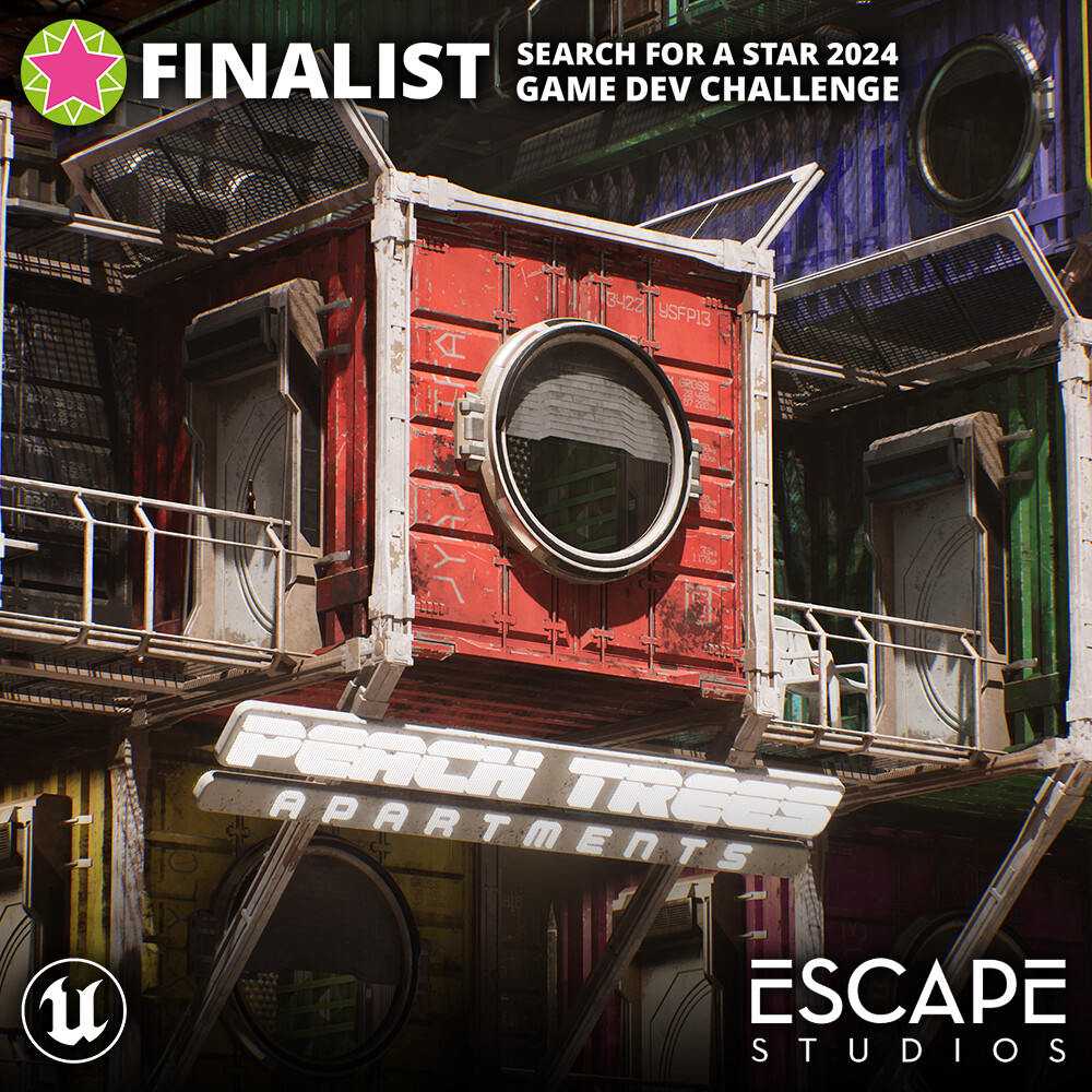 ArtStation - Cargo Town - Cyberpunk Styled Modular Environment