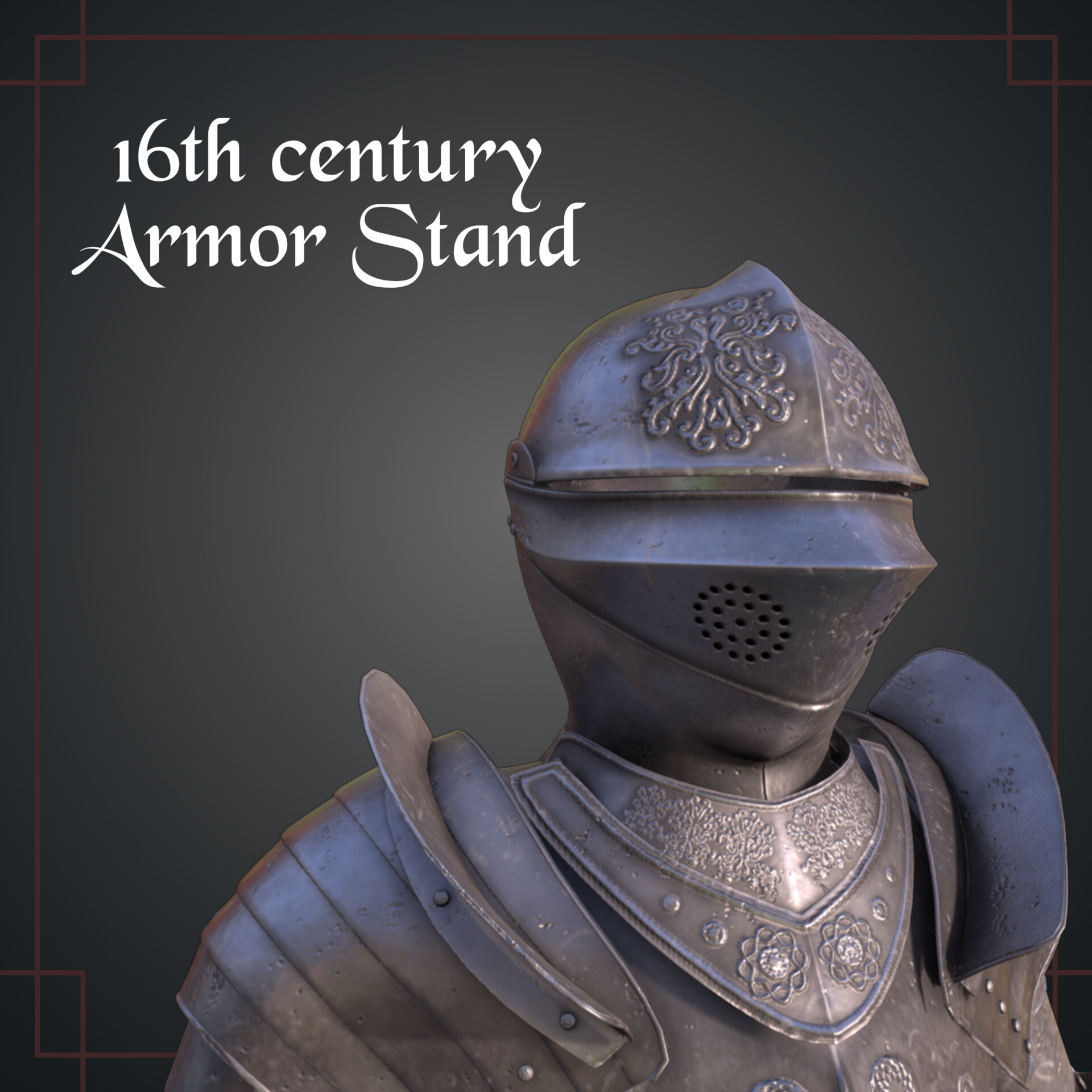 ArtStation - 16th Century Armour Stand