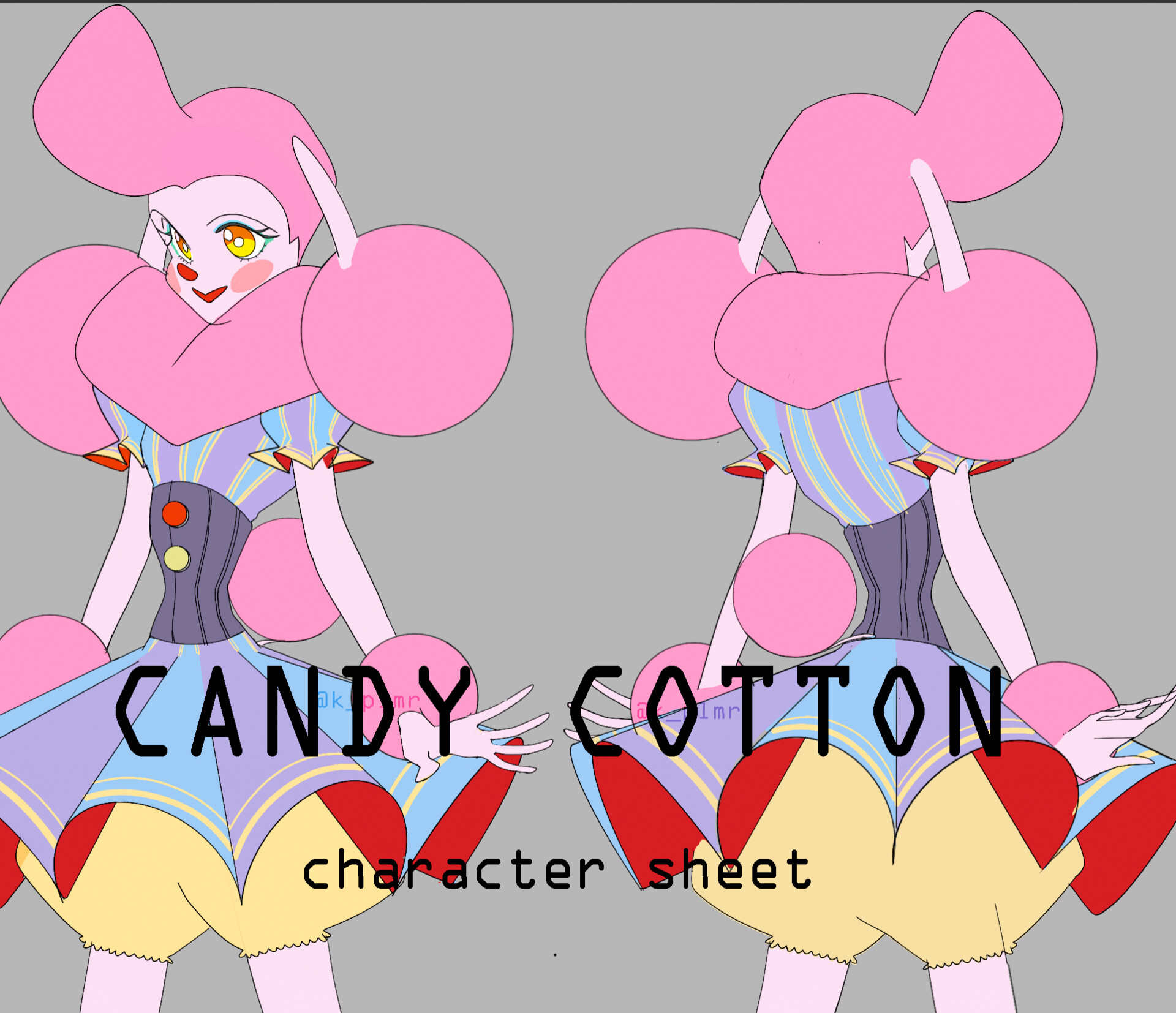 ArtStation - Candy Cotton character design sheet