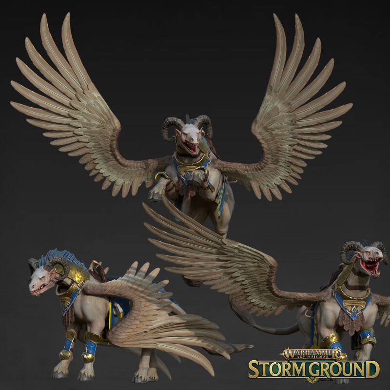 ArtStation - Warhammer - Age Of Sigmar - Stormground - Tauralon - Cut Asset