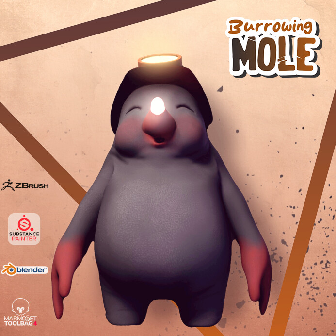 ArtStation - Cute Mole