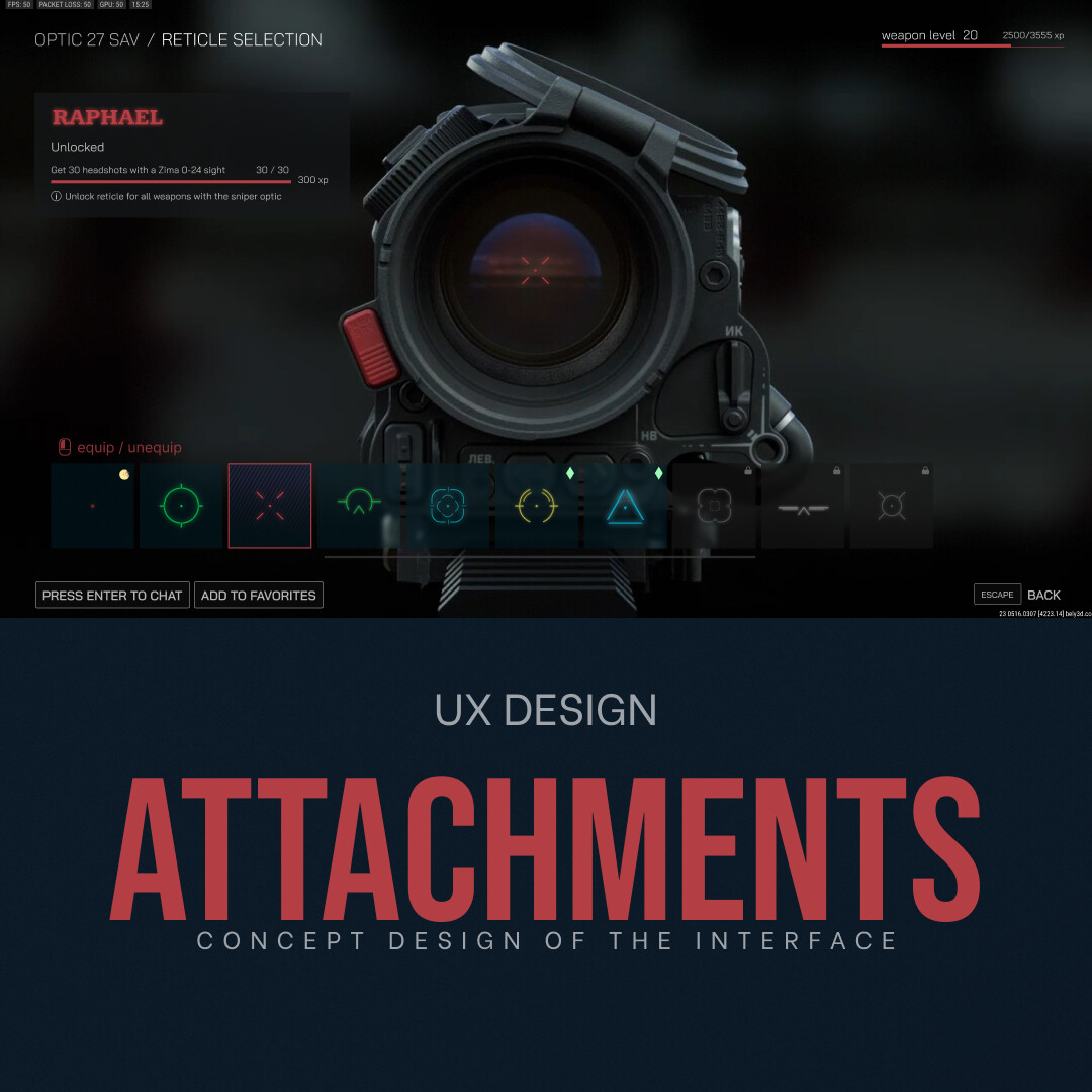 ArtStation - Attachments menu