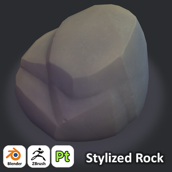 ArtStation - Stylized Organic Rock