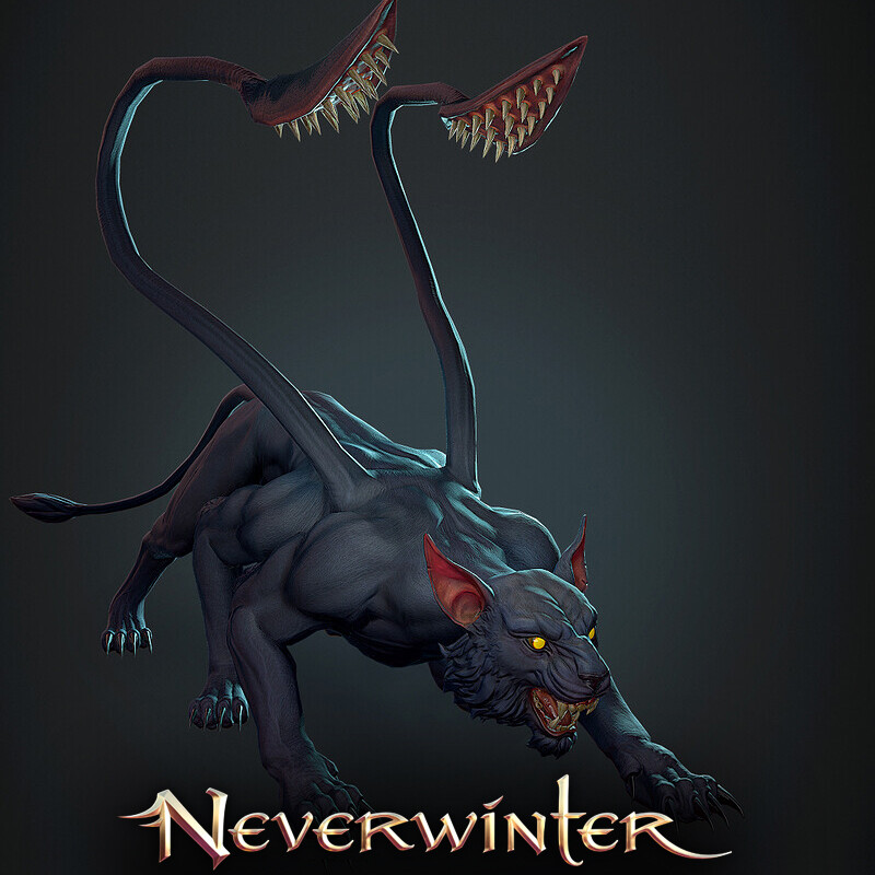 ArtStation - Neverwinter Online: Displacer Beast