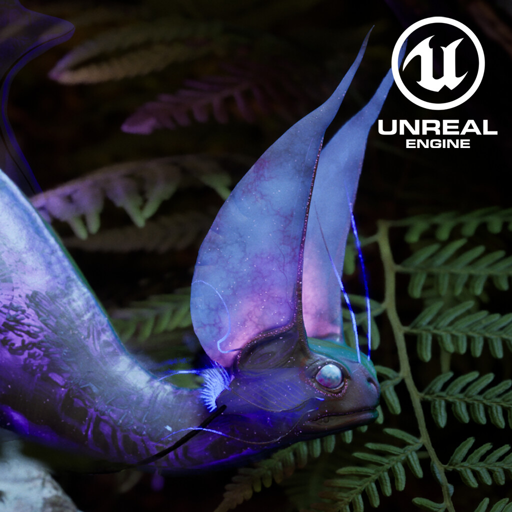 ArtStation - Bioluminescent Fantasy Forest Creature - Real-Time ...