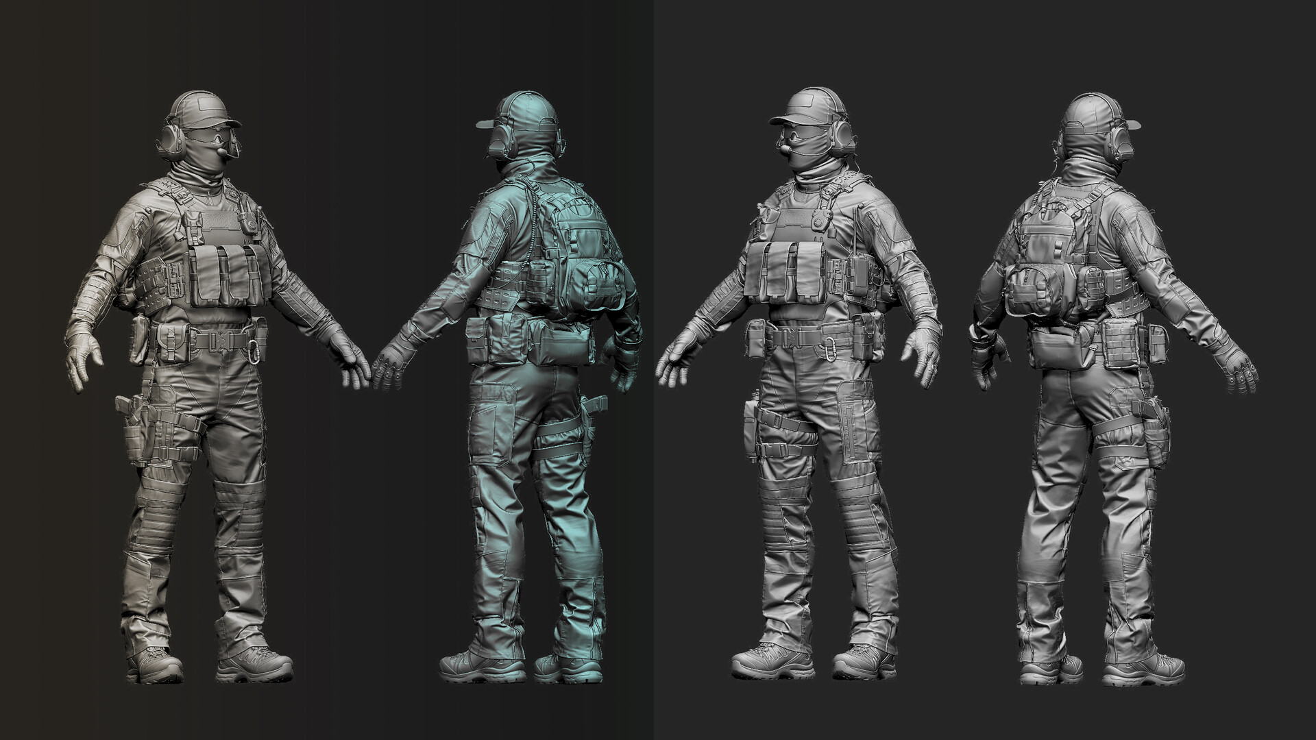 ArtStation - Soldier - Highpoly