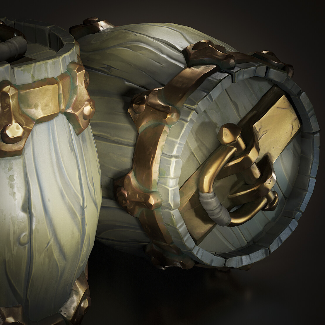 ArtStation - stylized barrel