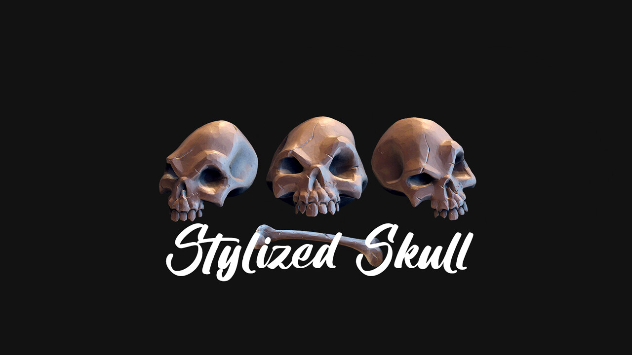 ArtStation - Stylized Skull