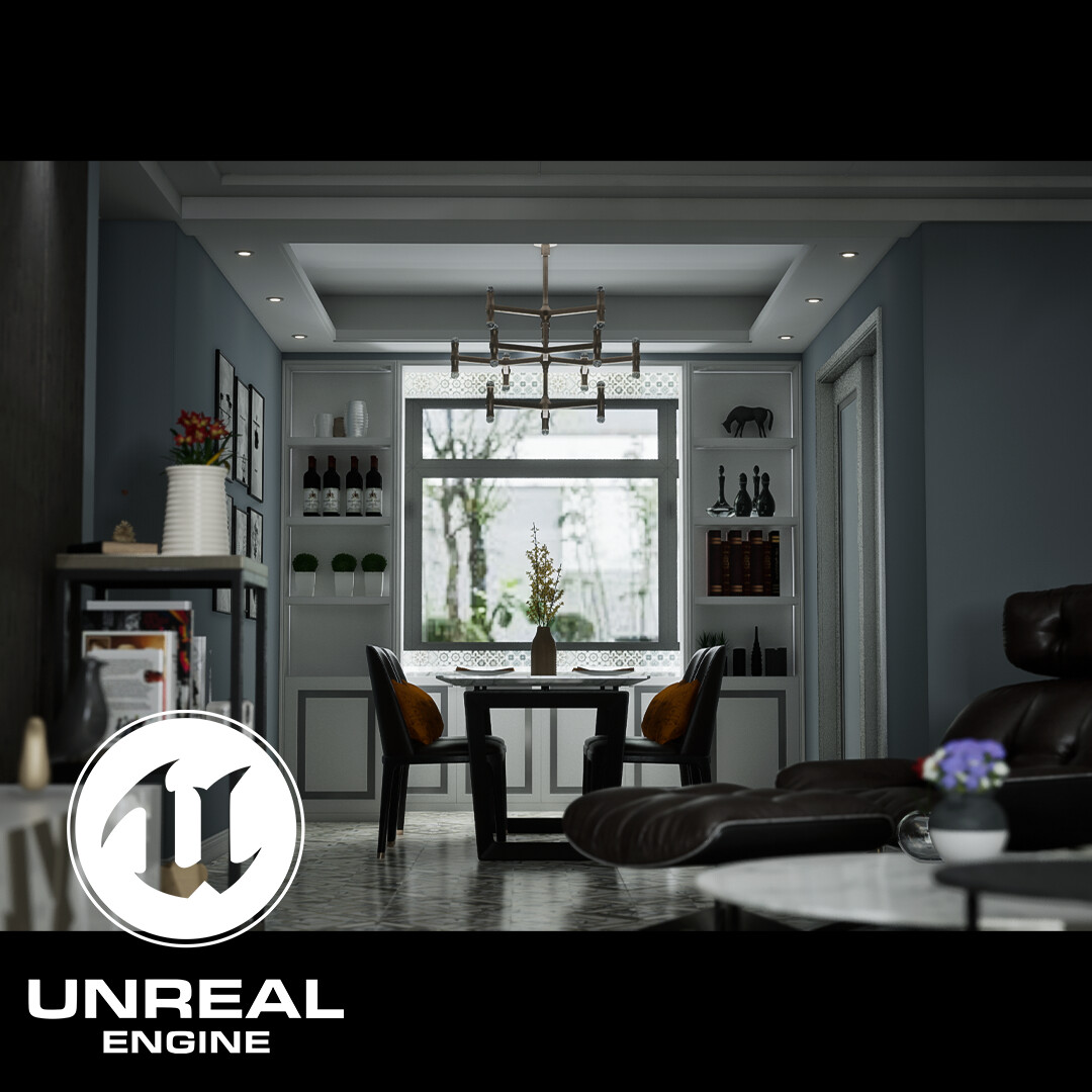 ArtStation - INTERIOUR DESIGN IN UNREAL ENGINE 5