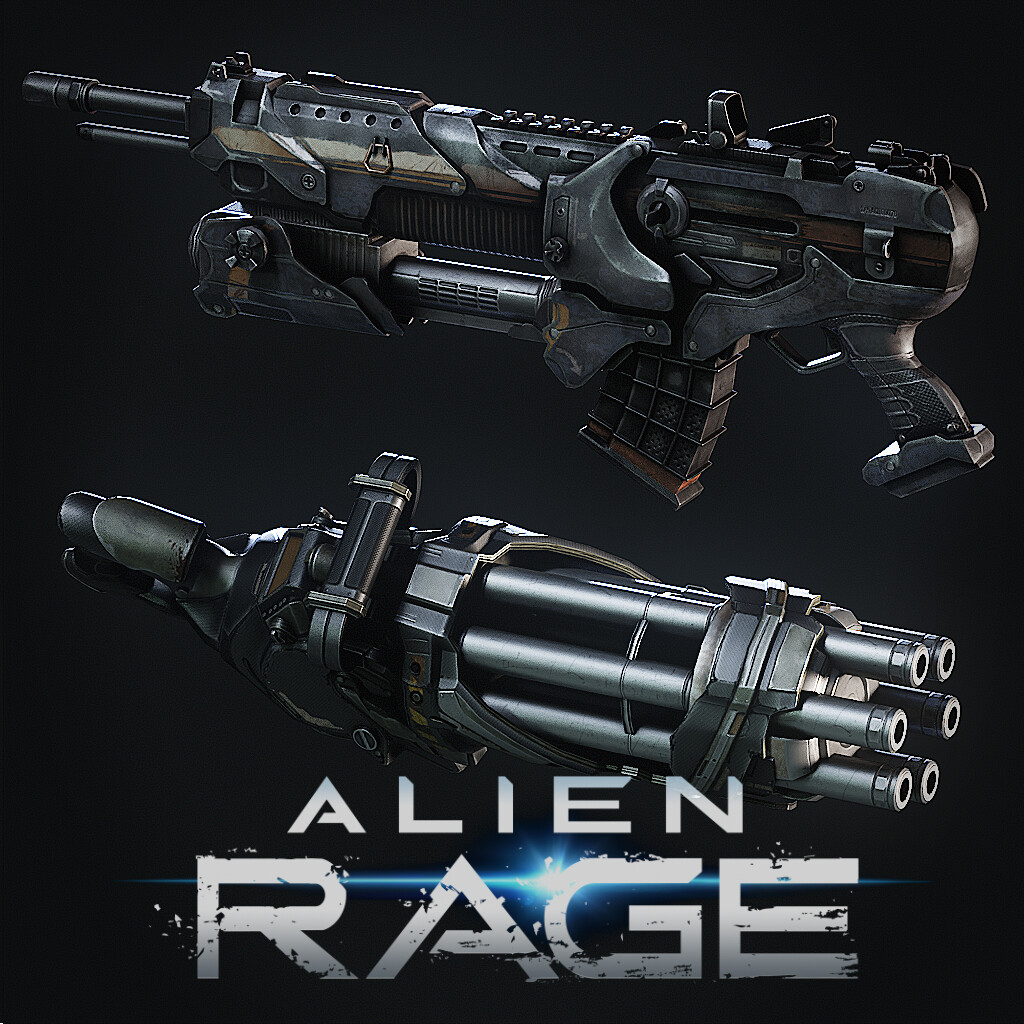 ArtStation - Alien Rage, Weapons 01