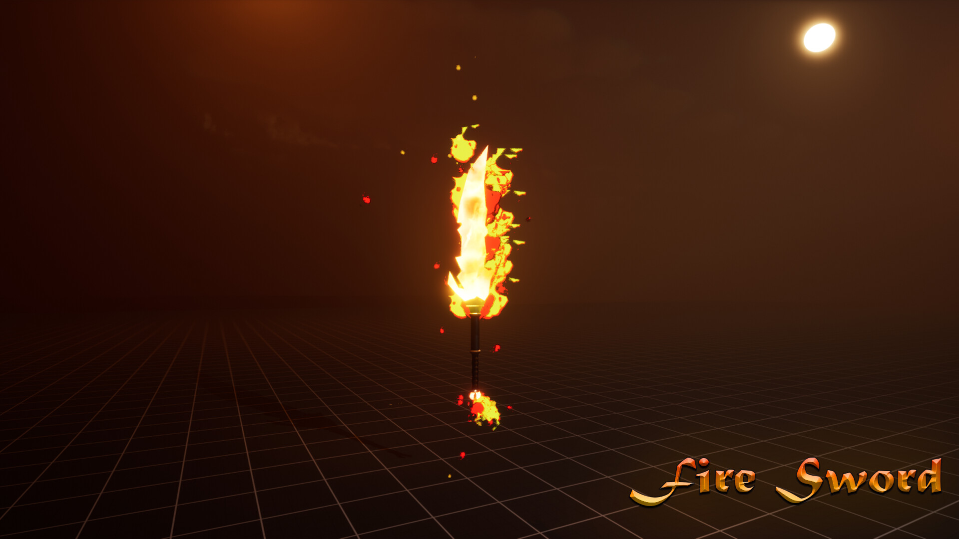 ArtStation - Stylized Fire Sword
