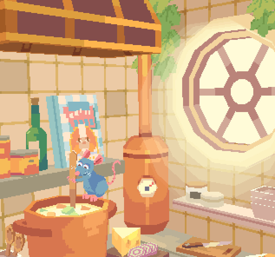 ArtStation - Welcome to Gusteau's! - Lowpoly