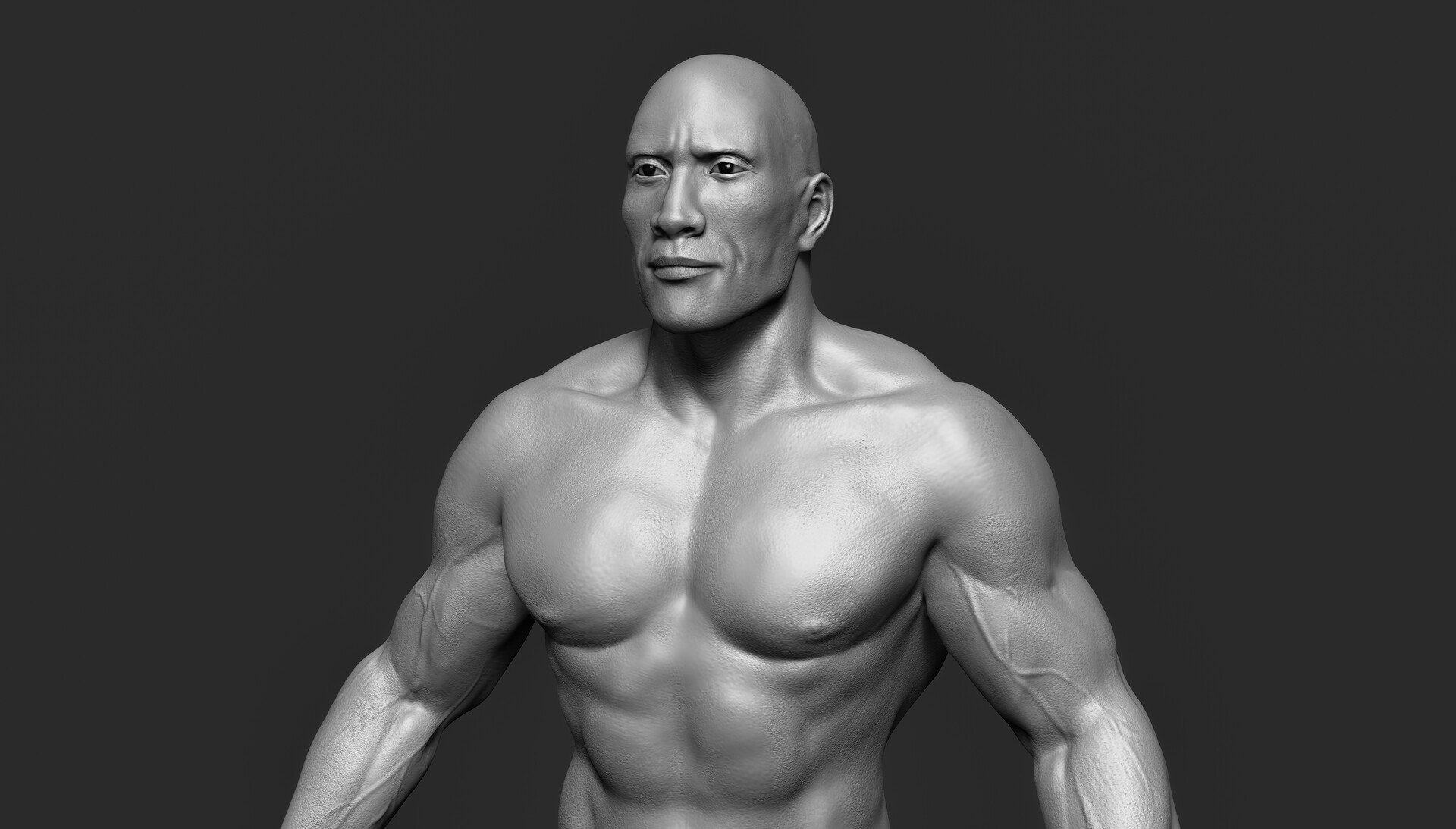 ArtStation - Dwayne Johnson Sculpt
