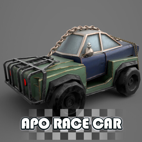 ArtStation - ' Apo Race ' Car - 3D Modeling