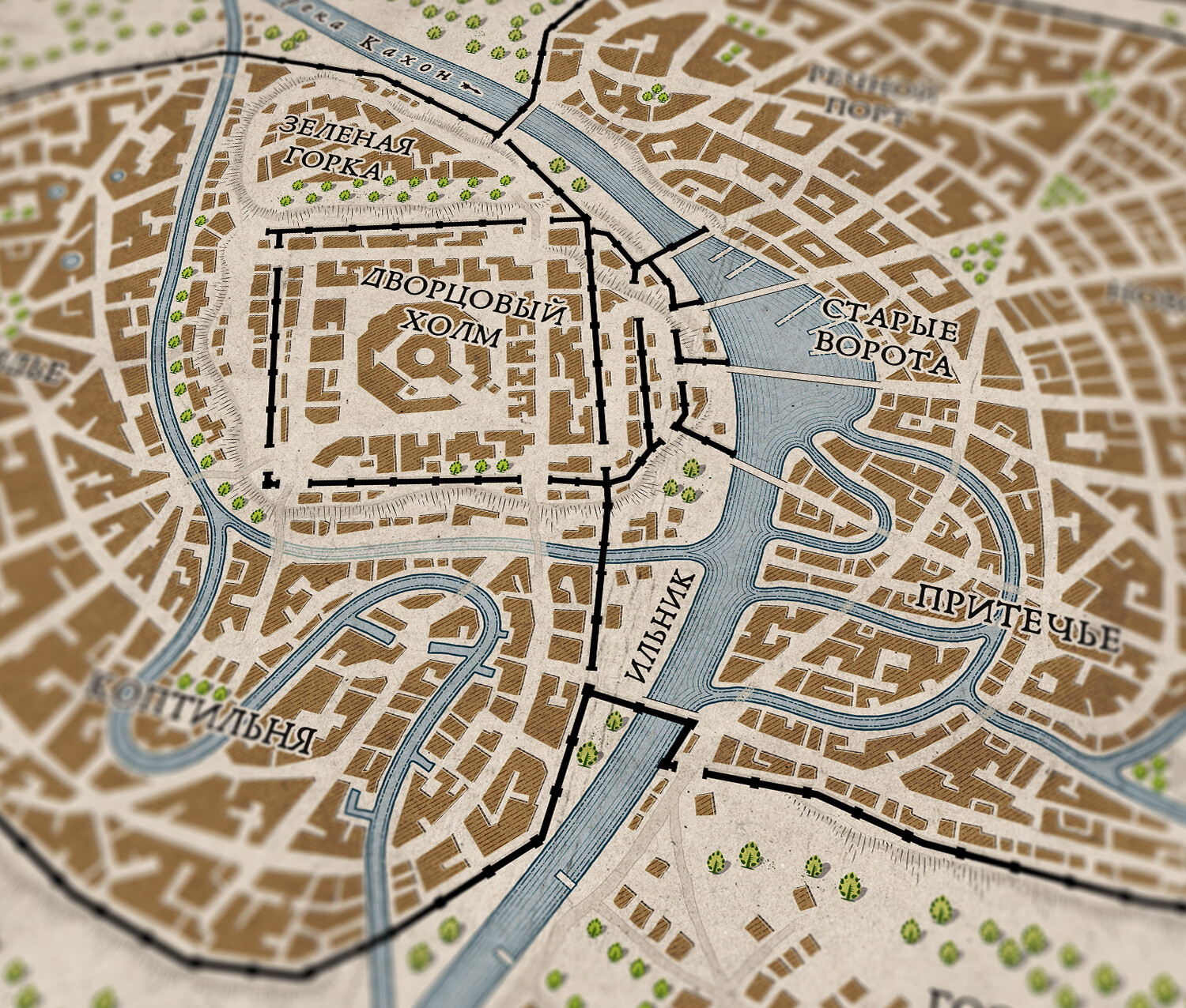 ArtStation - Map of Kithamar by Daniel Abraham