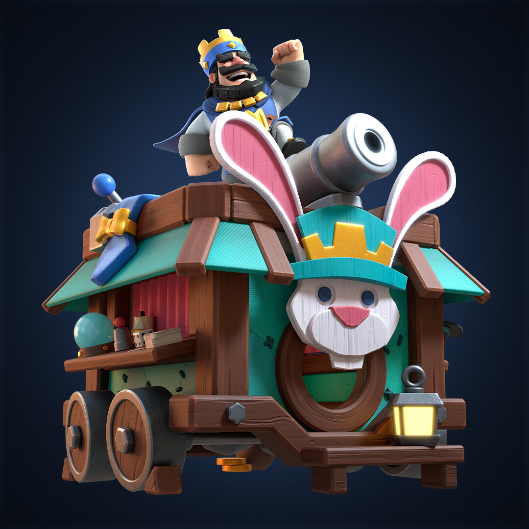 ArtStation - Bunny's Magic Cart Tower Skin - Clash Royale Supercell Make