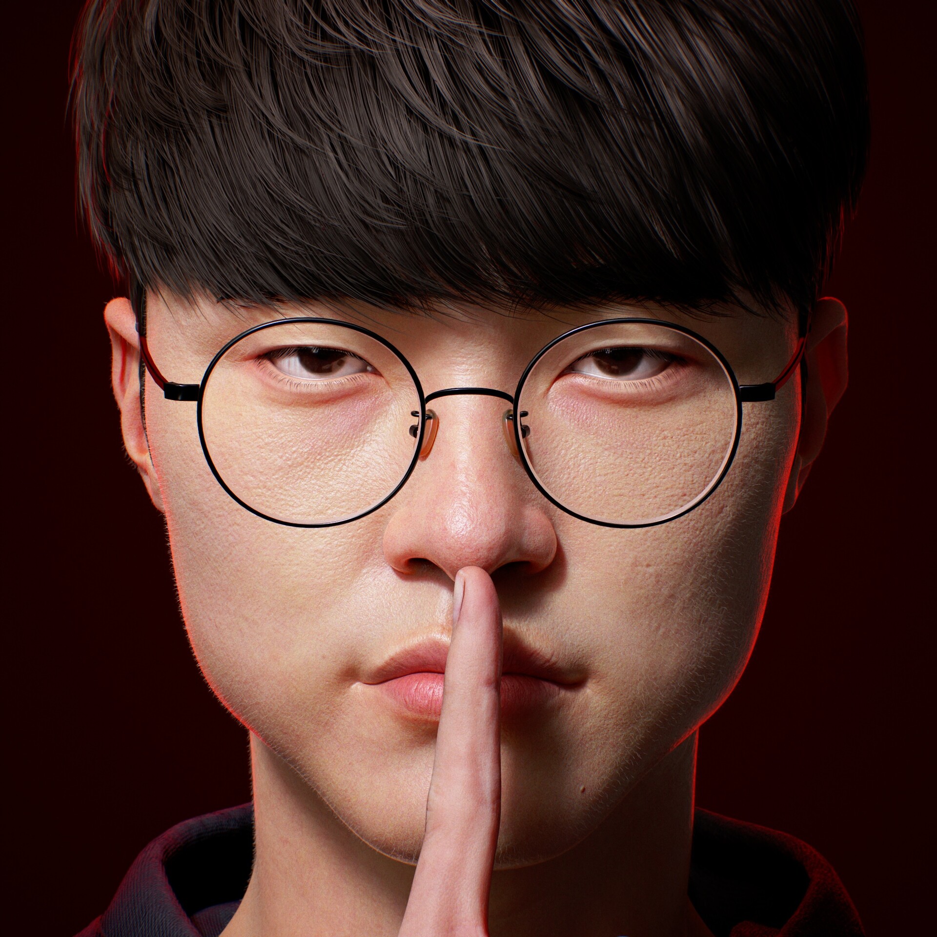 ArtStation - [Fan Art] T1 Faker 페이커 팬아트