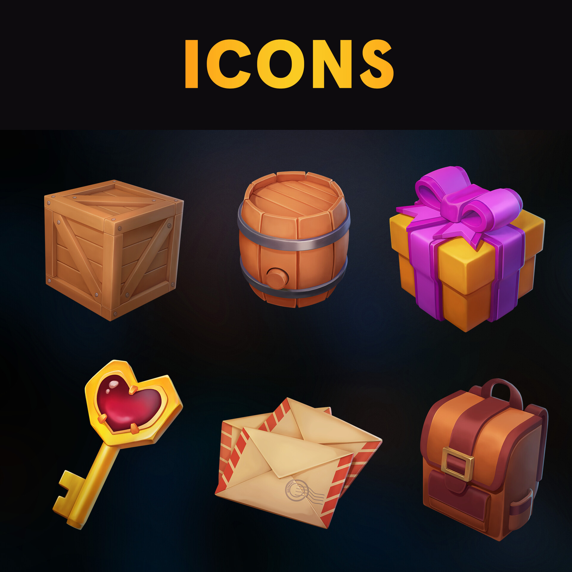 ArtStation - Icons / Props