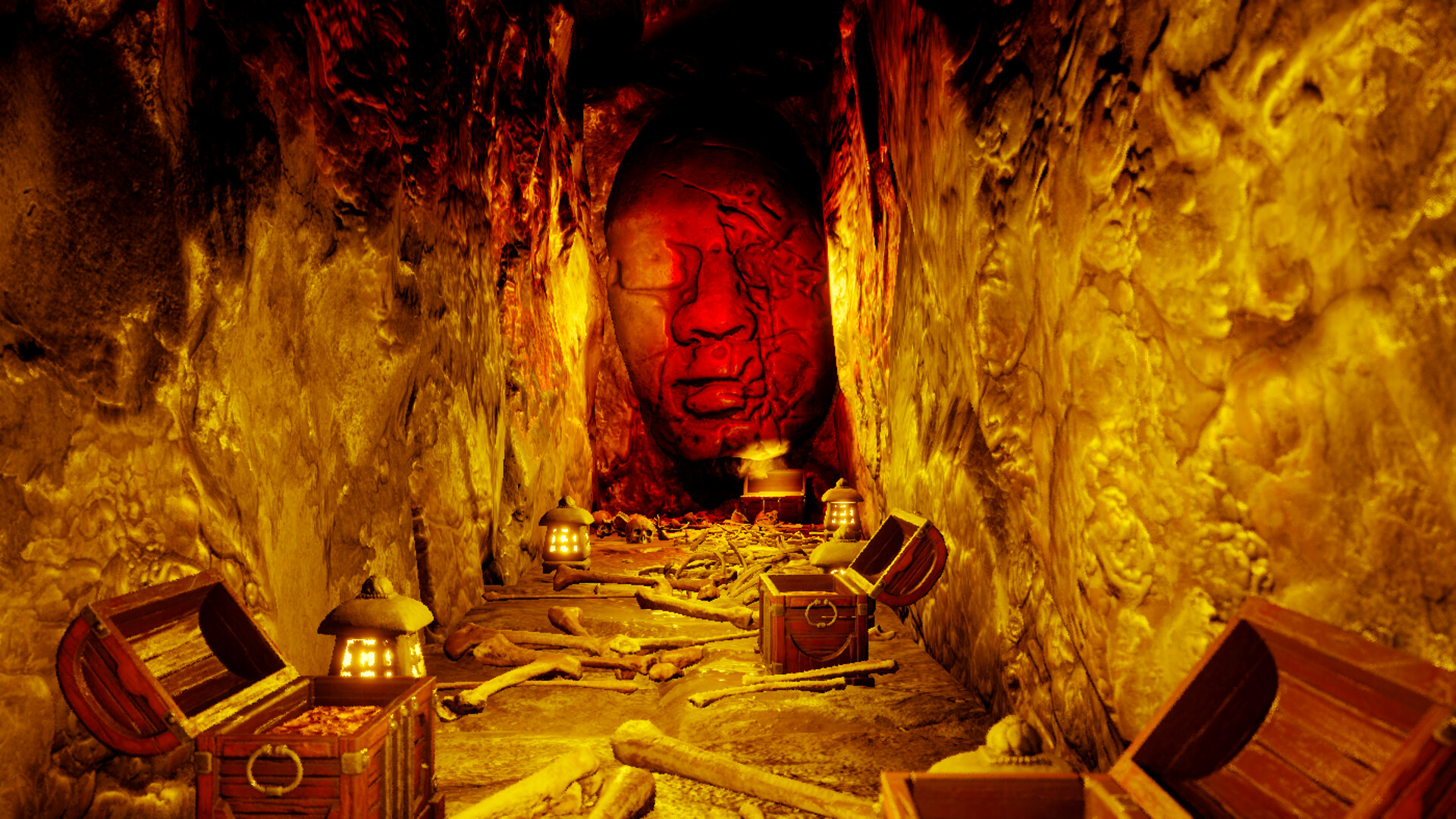 ArtStation - Horror Cave Stylized Full Scene Level Art