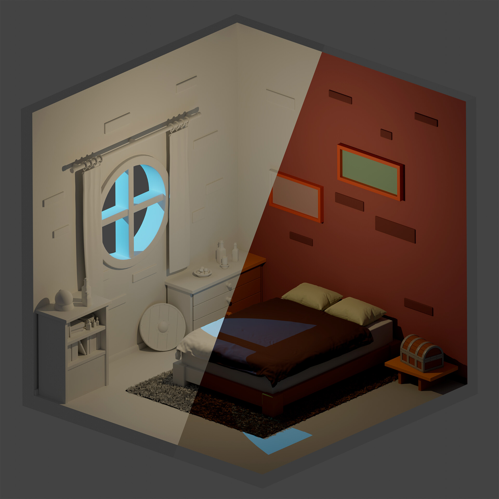 ArtStation - Room Blender Practice