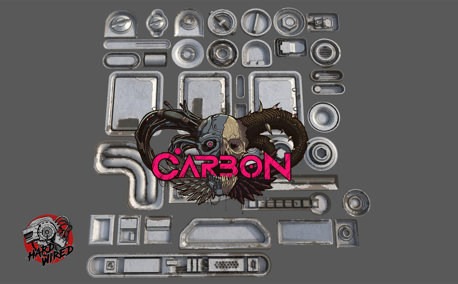 ArtStation - Carbon - prototype - Decals and trimsheets